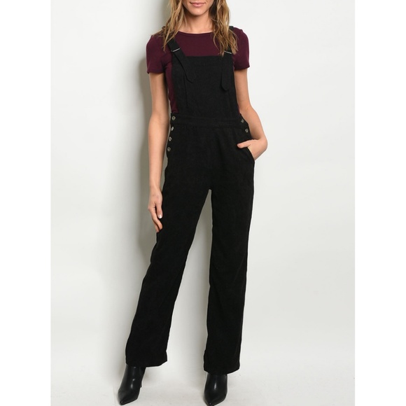 Polagram | Jeans | Black Corduroy Overall Polagram | Poshmark